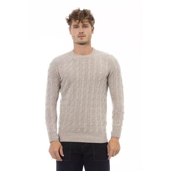 Alpha Studio | Sweaters | Alpha Studio Mens Cable Knit Cashmere Sweater ...